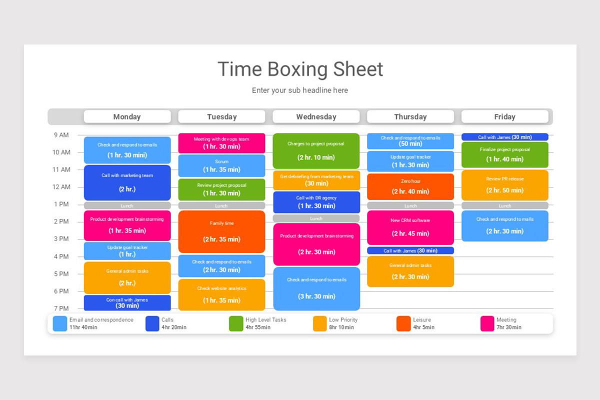 Time Management Toolbox PowerPoint Template | Nulivo Market