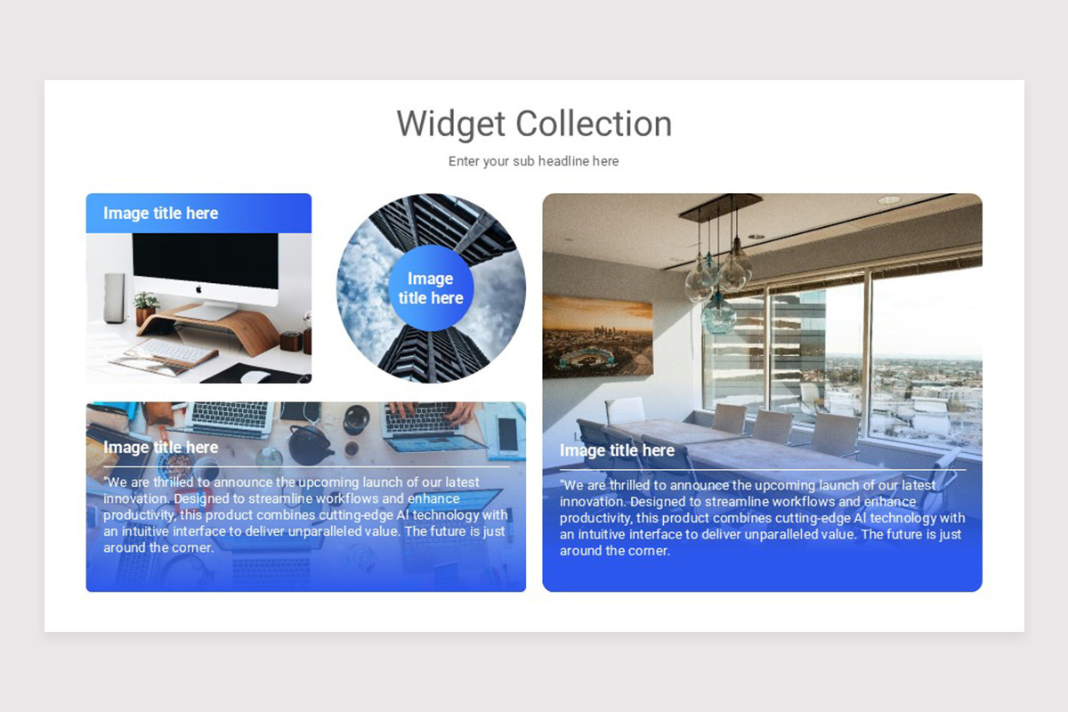 Widget Collection PowerPoint Template | Nulivo Market