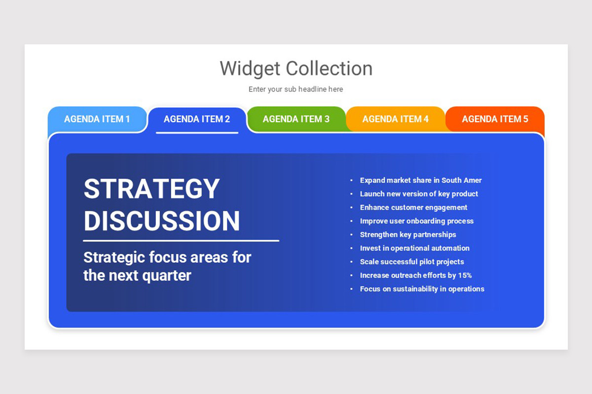 Widget Collection PowerPoint Template | Nulivo Market