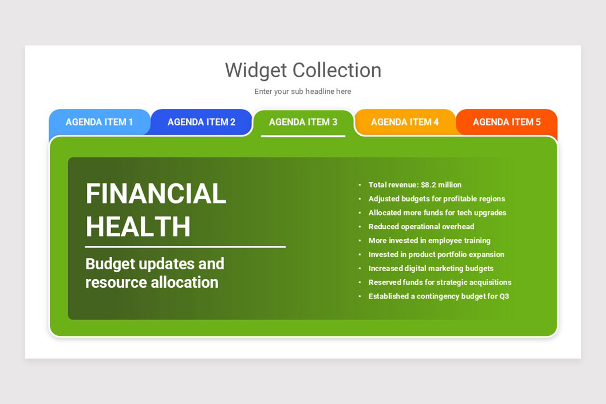 Widget Collection PowerPoint Template | Nulivo Market