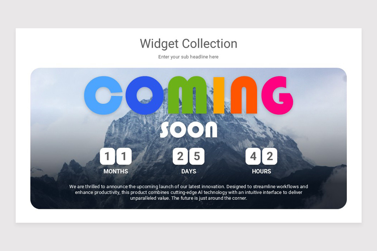 Widget Collection PowerPoint Template | Nulivo Market