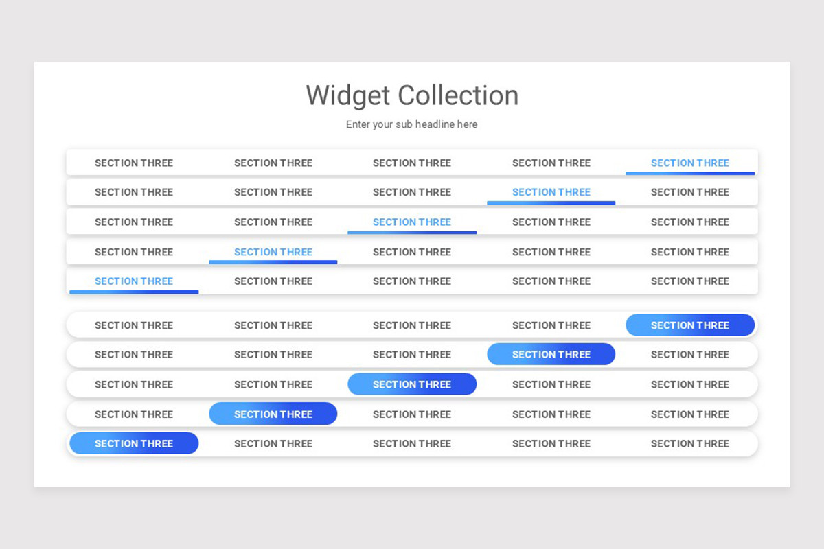 Widget Collection Google Slide Template | Nulivo Market