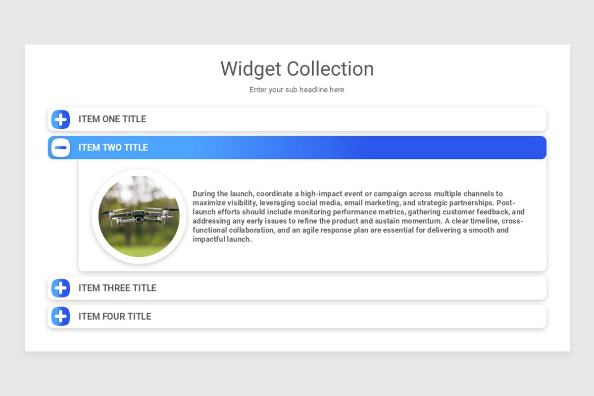 Widget Collection Google Slide Template | Nulivo Market