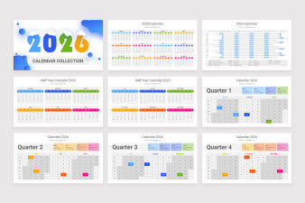 2026 Calendar Google Slide Template | Nulivo Market
