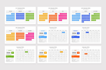 2026 Calendar Google Slide Template | Nulivo Market
