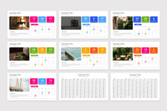 2026 Calendar Google Slide Template | Nulivo Market