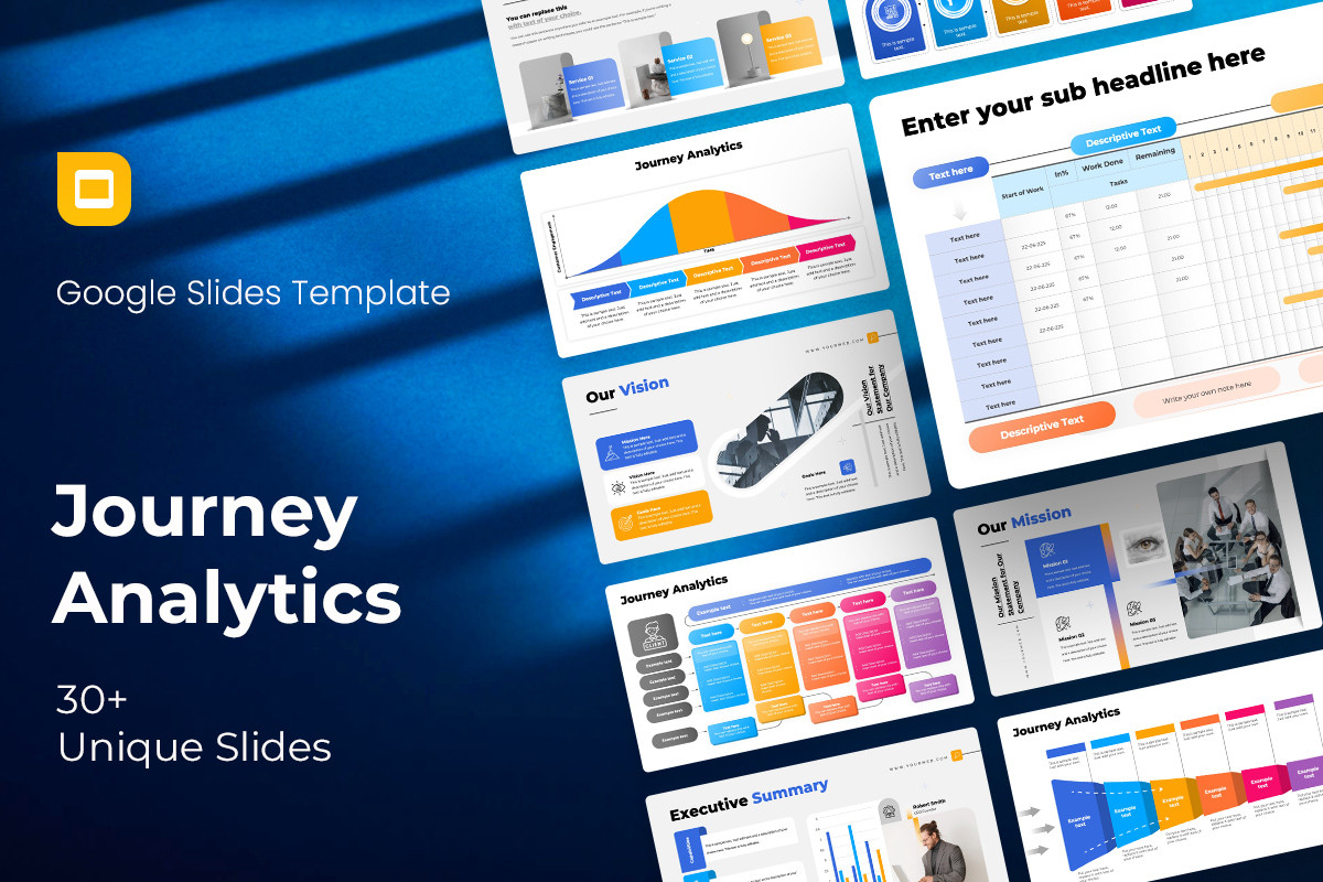 Journey Analytics Google Slides Template | Nulivo Market