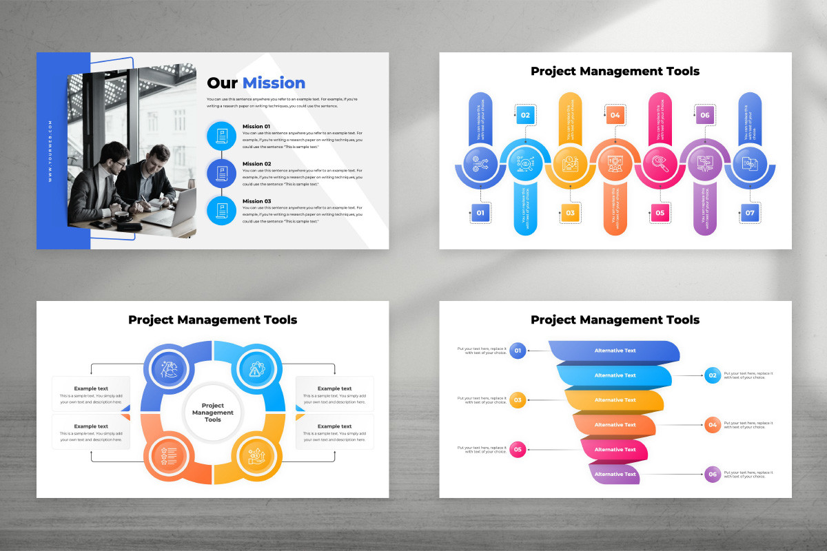 Project Management Tools PowerPoint Template | Nulivo Market