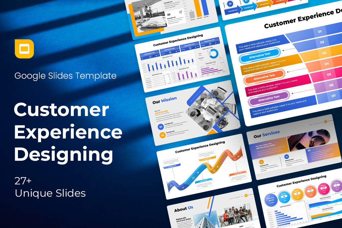 Customer Experience Designing Google Slides Template | Nulivo Market