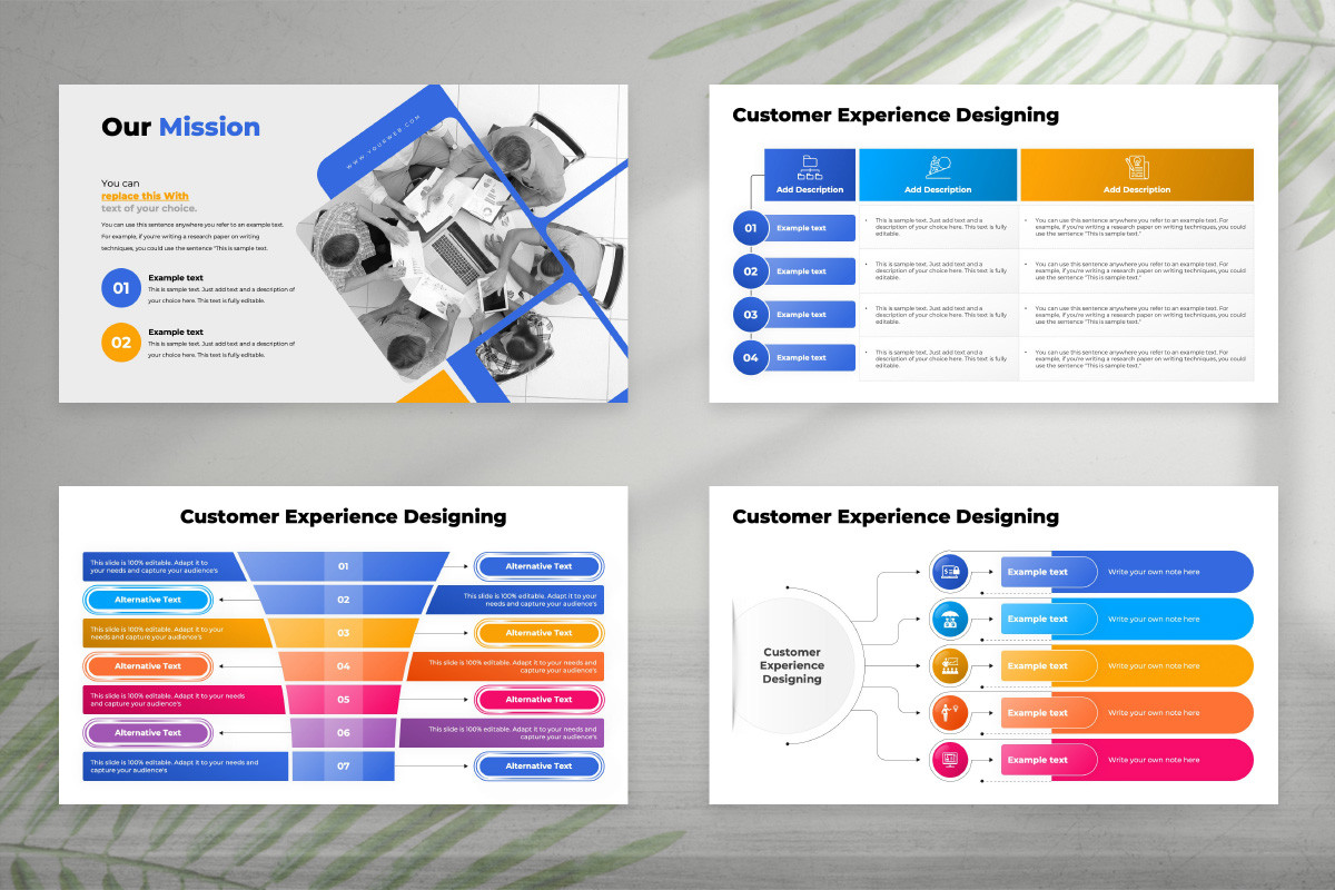 Customer Experience Designing Google Slides Template | Nulivo Market
