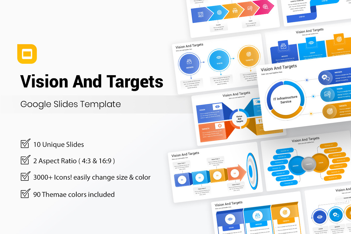 Vision And Targets Presentation Google Slides Template | Nulivo Market
