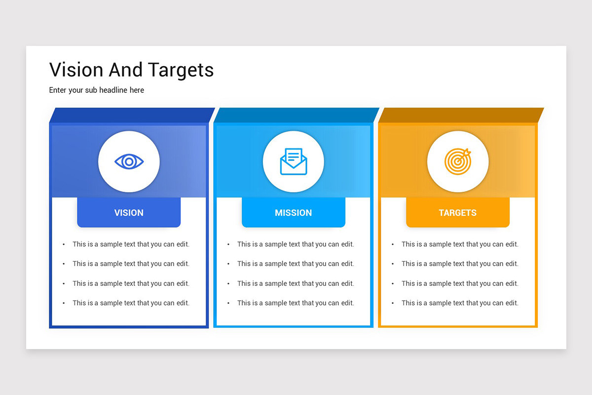 Vision And Targets Presentation Keynote Template | Nulivo Market