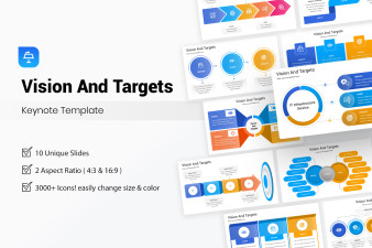 Vision And Targets Presentation Keynote Template | Nulivo Market