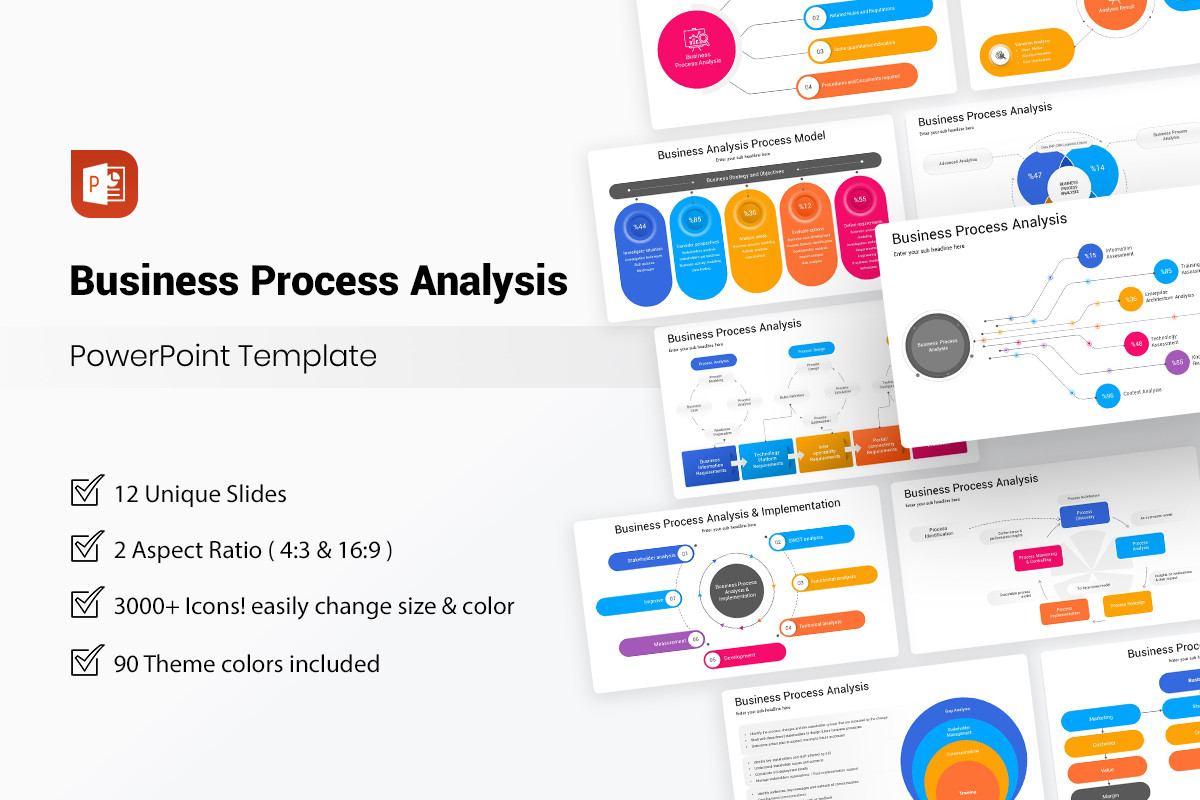 Business Process Analysis PowerPoint Template | Nulivo Market