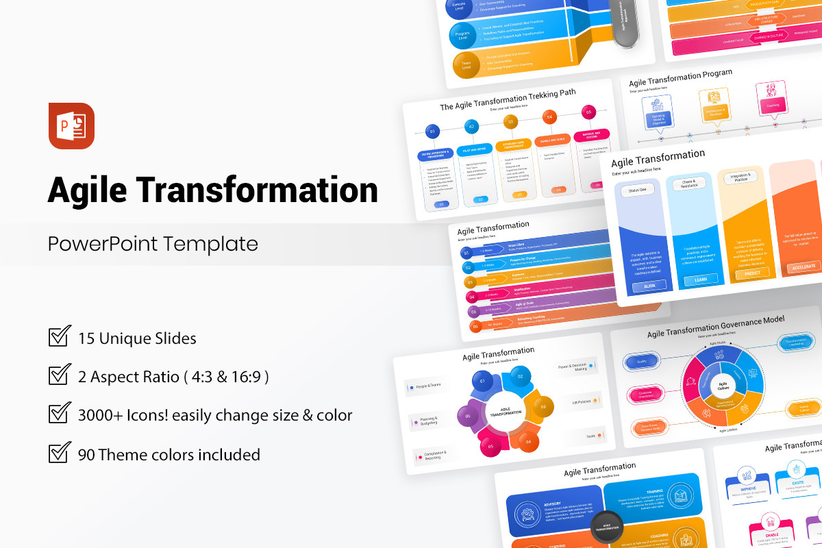 Agile Transformation PowerPoint Template | Nulivo Market