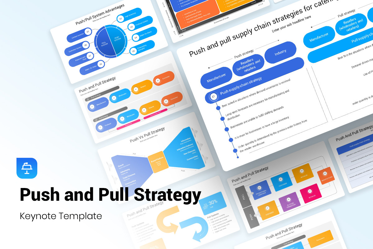Push and Pull Strategy Keynote Template | Nulivo Market
