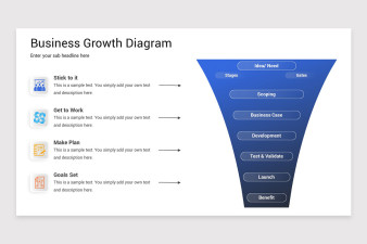 Business Growth Diagram PowerPoint Template | Nulivo Market
