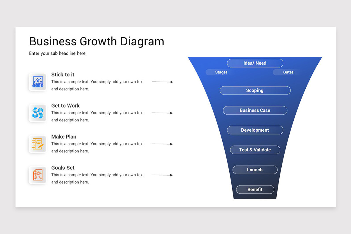 Business Growth Diagram Keynote Template | Nulivo Market
