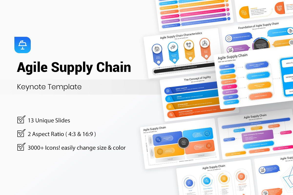 Agile Supply Chain Keynote Template | Nulivo Market