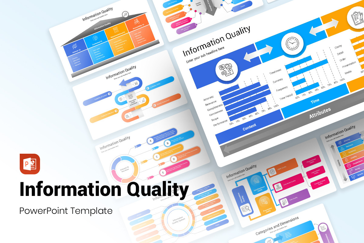 Information Quality Presentation PowerPoint Template | Nulivo Market