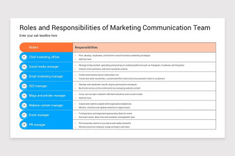 Marketing Roles and Responsibilities Keynote Template | Nulivo Market