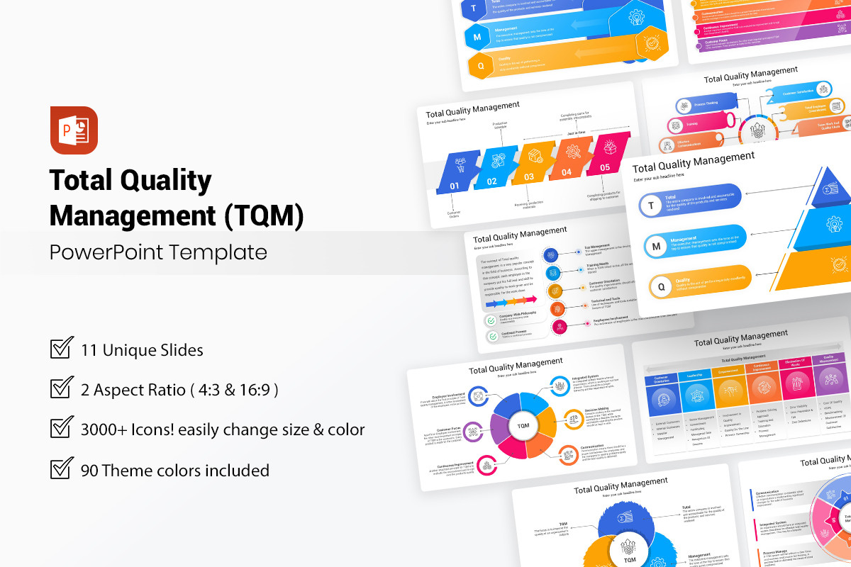 Total Quality Management (TQM) PowerPoint Template | Nulivo Market
