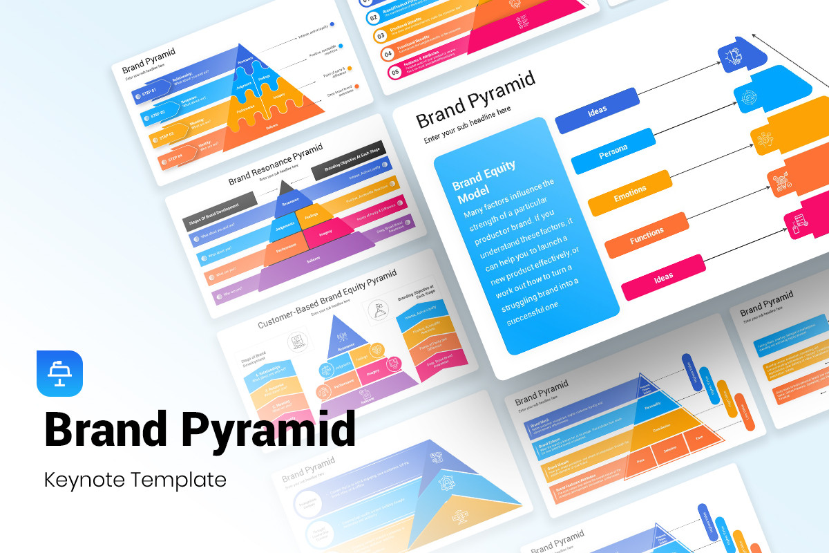 Brand Pyramid Presentation Keynote Template | Nulivo Market