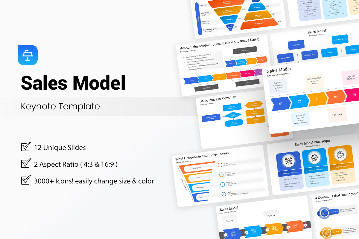 Sales Model Presentation Keynote Template | Nulivo Market