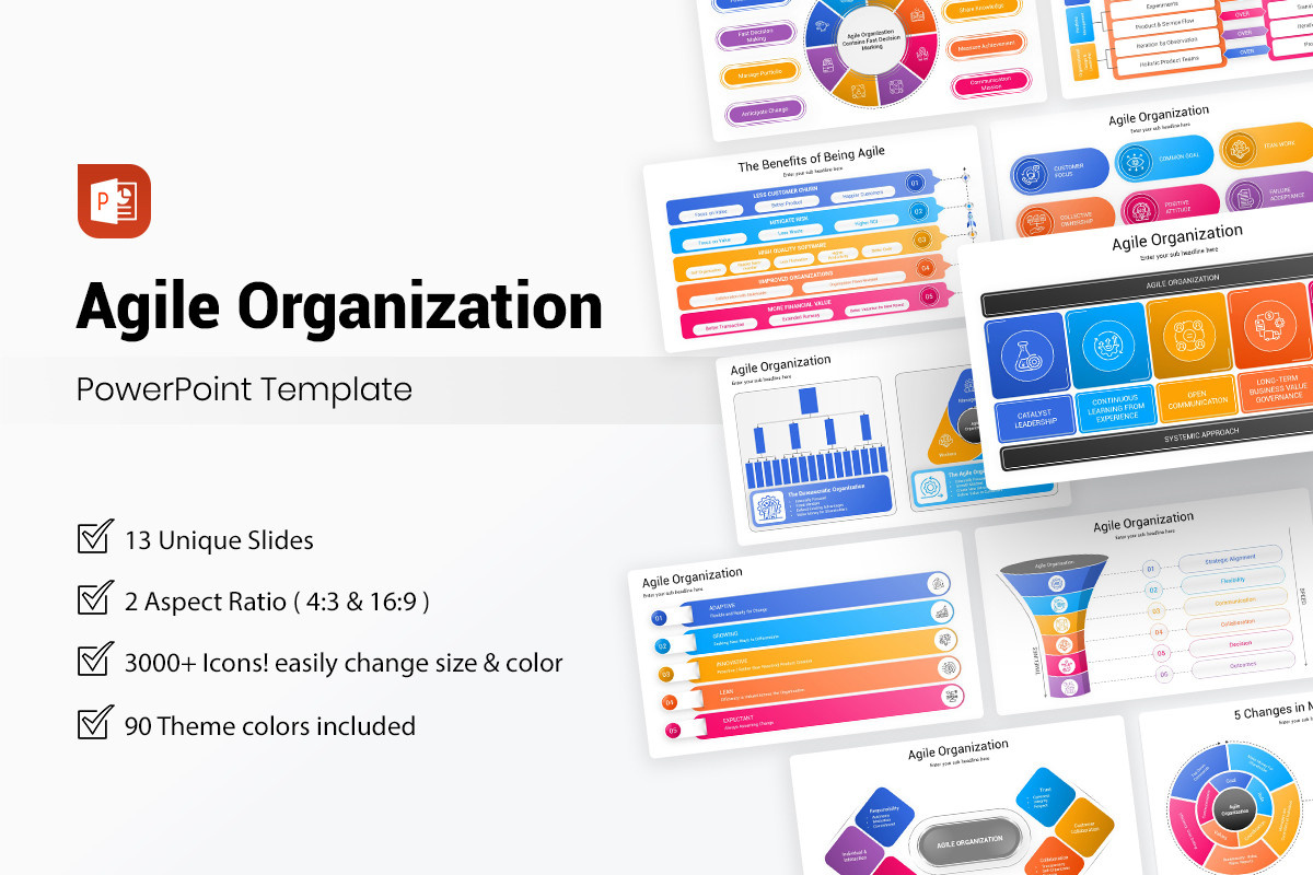 Agile Organization Presentation PowerPoint Template | Nulivo Market