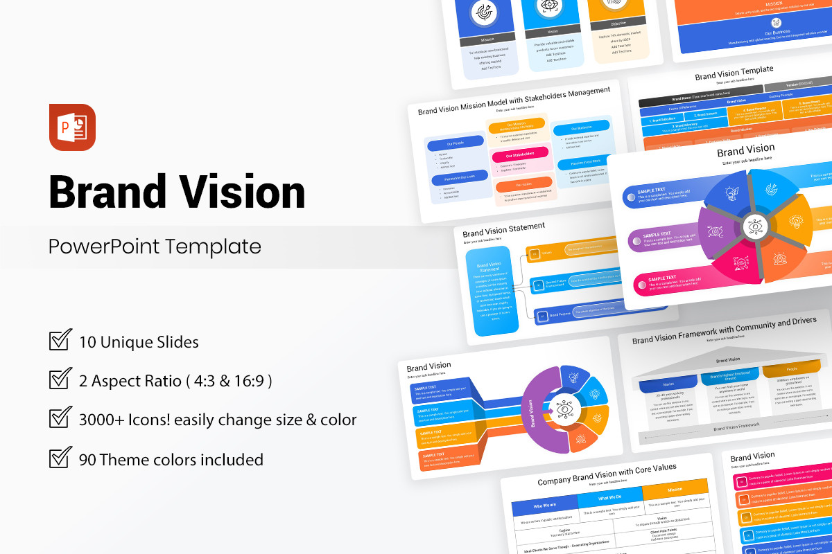 Brand Vision Presentation PowerPoint Template | Nulivo Market