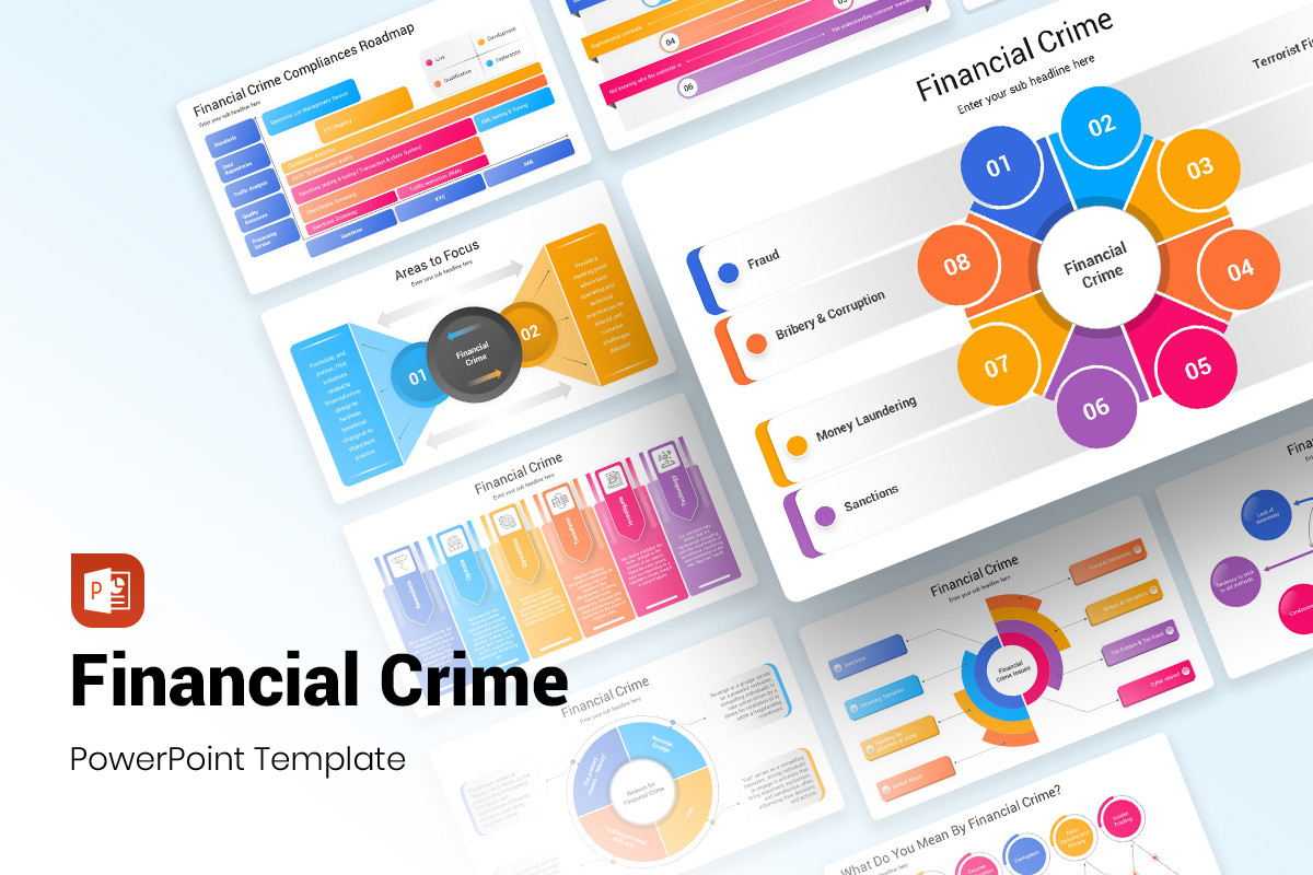 Financial Crime Presentation PowerPoint Template | Nulivo Market