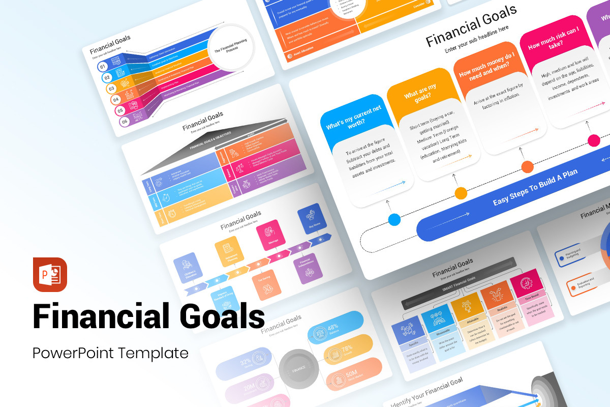 Financial Goals Presentation PowerPoint Template | Nulivo Market
