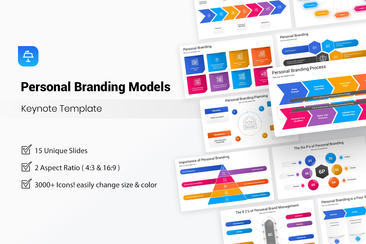 Personal Branding Models Keynote Template | Nulivo Market