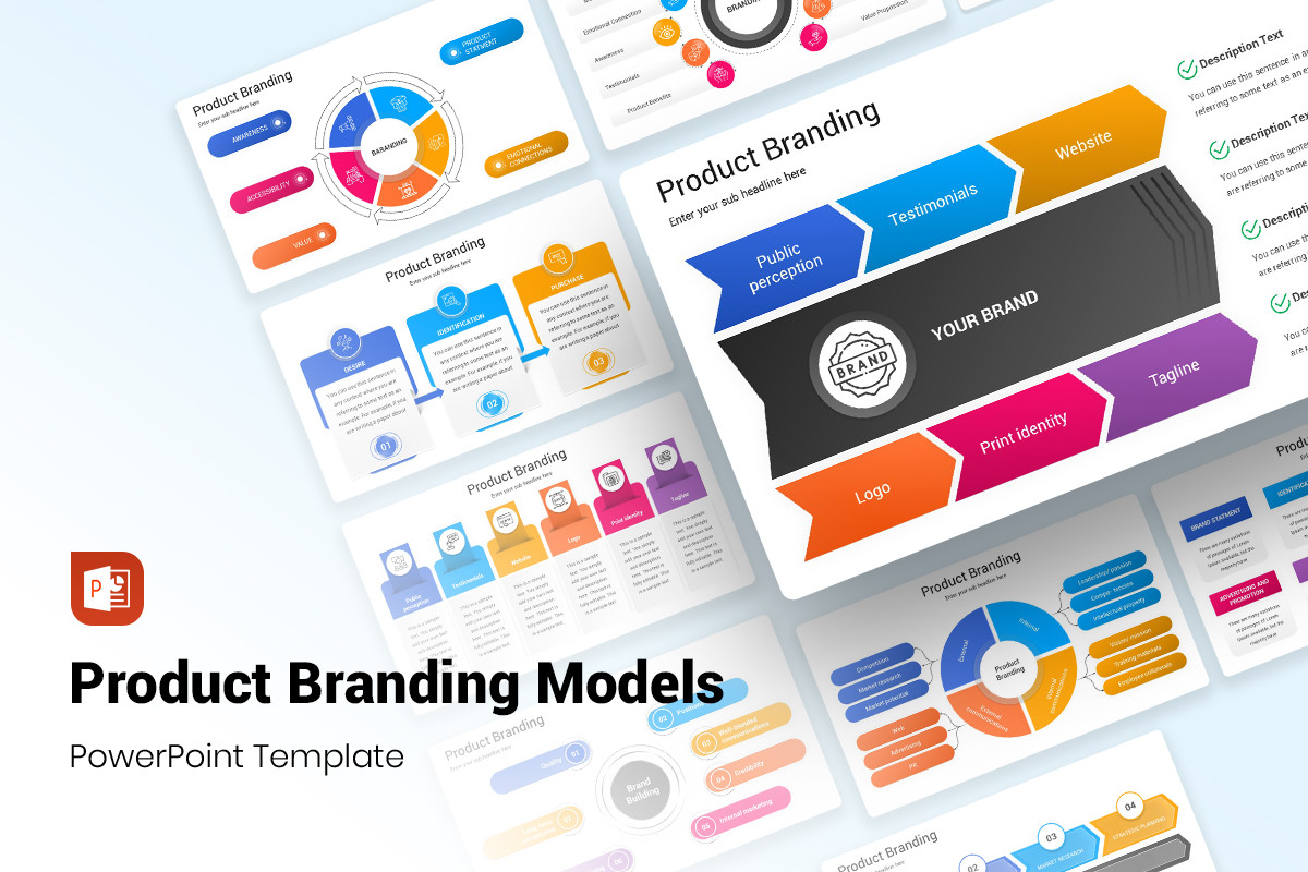 Product Branding Models PowerPoint Template | Nulivo Market