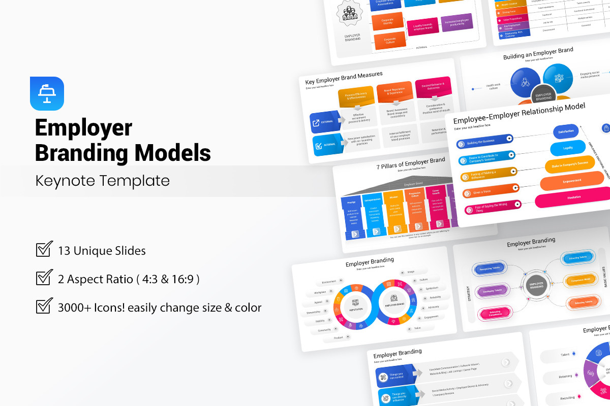 Employer Branding Models Keynote Template | Nulivo Market