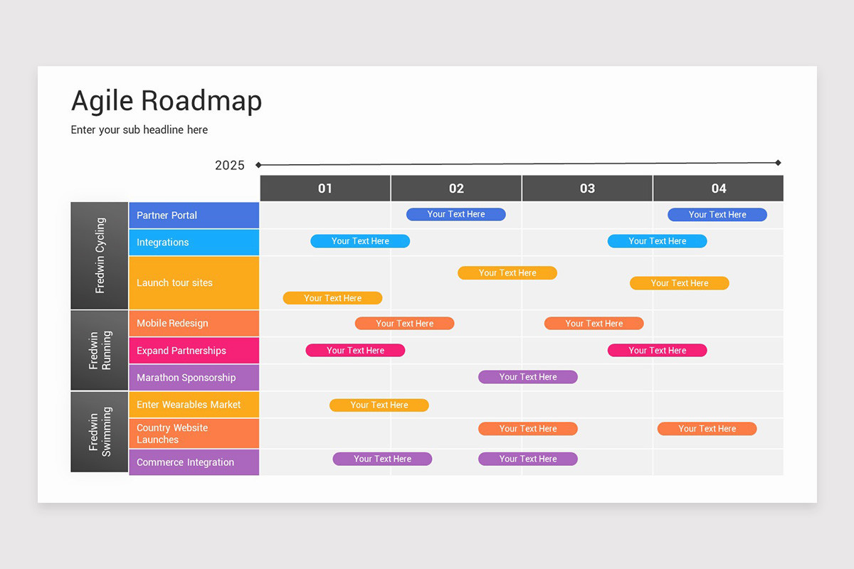 Agile Roadmap Presentation Keynote Template | Nulivo Market