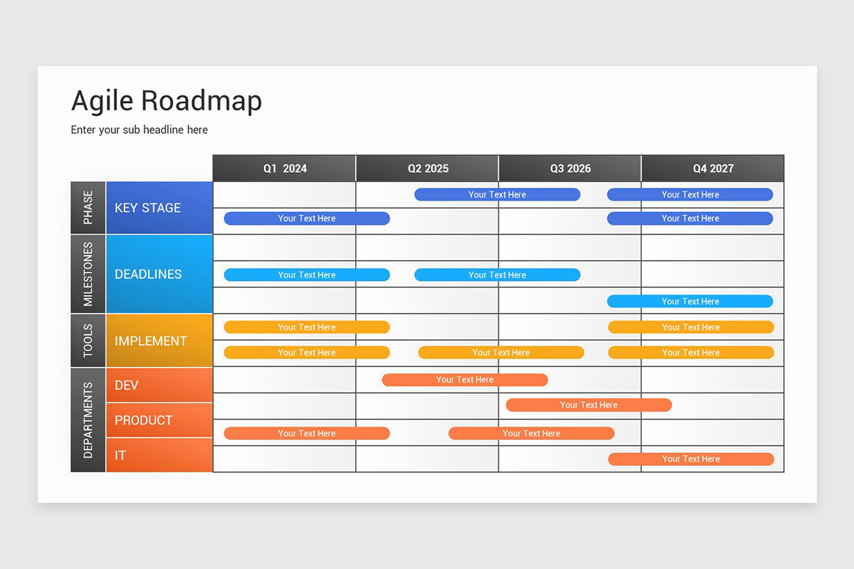 Agile Roadmap Presentation Keynote Template | Nulivo Market