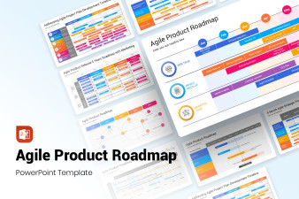 Agile Product Roadmap Presentation PowerPoint Template | Nulivo Market