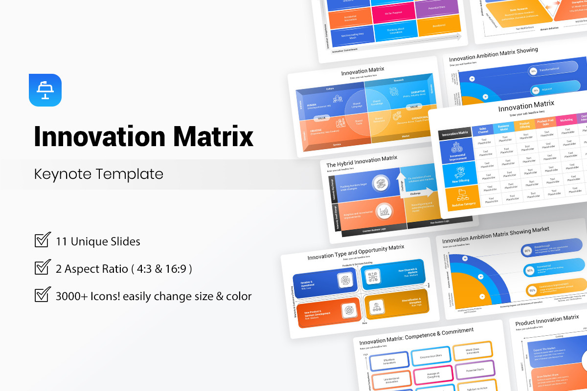 Innovation Matrix Presentation Keynote Template | Nulivo Market