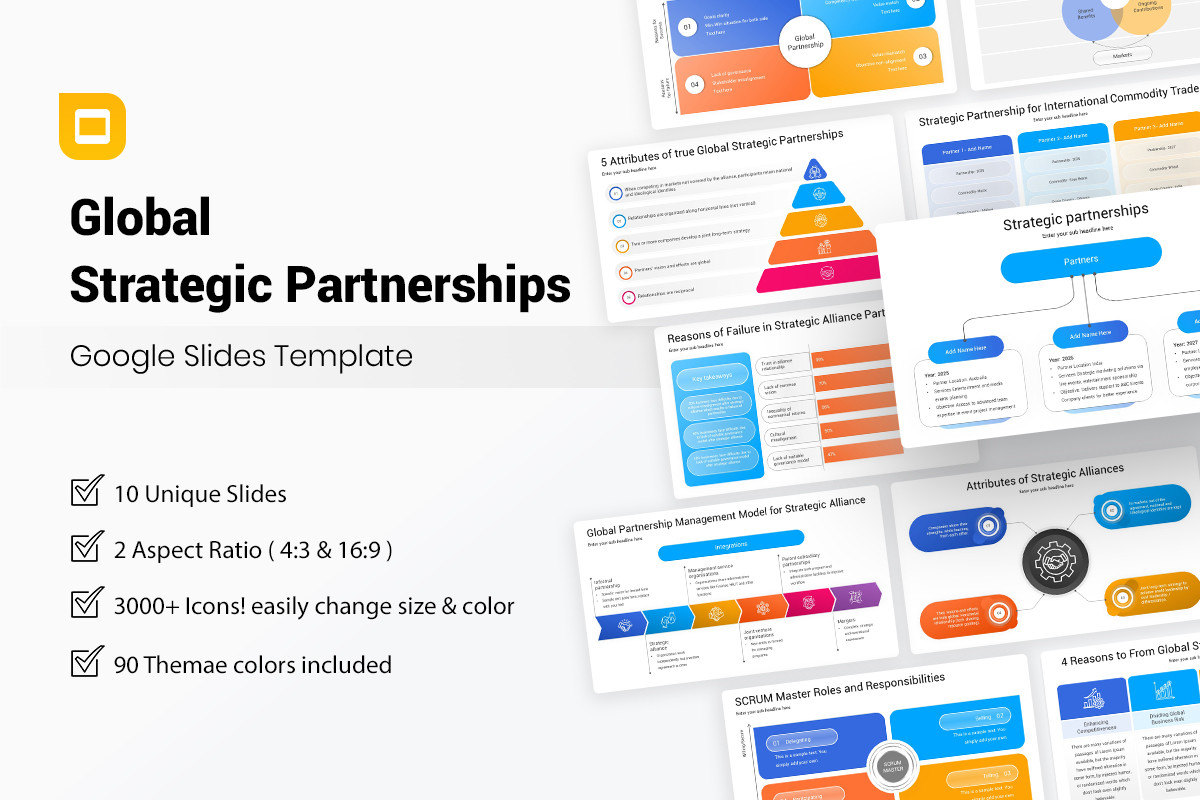 Global Strategic Partnerships Google Slides Template | Nulivo Market