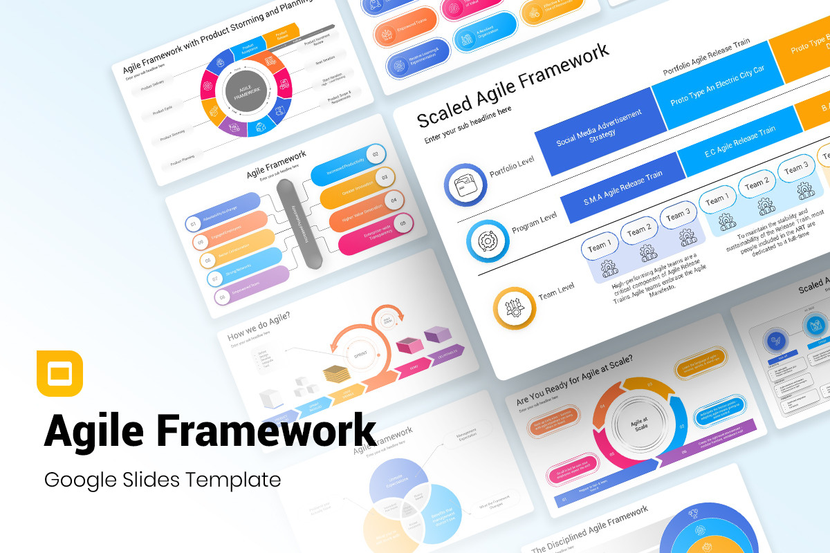 Agile Framework Presentation Google Slides Template | Nulivo Market