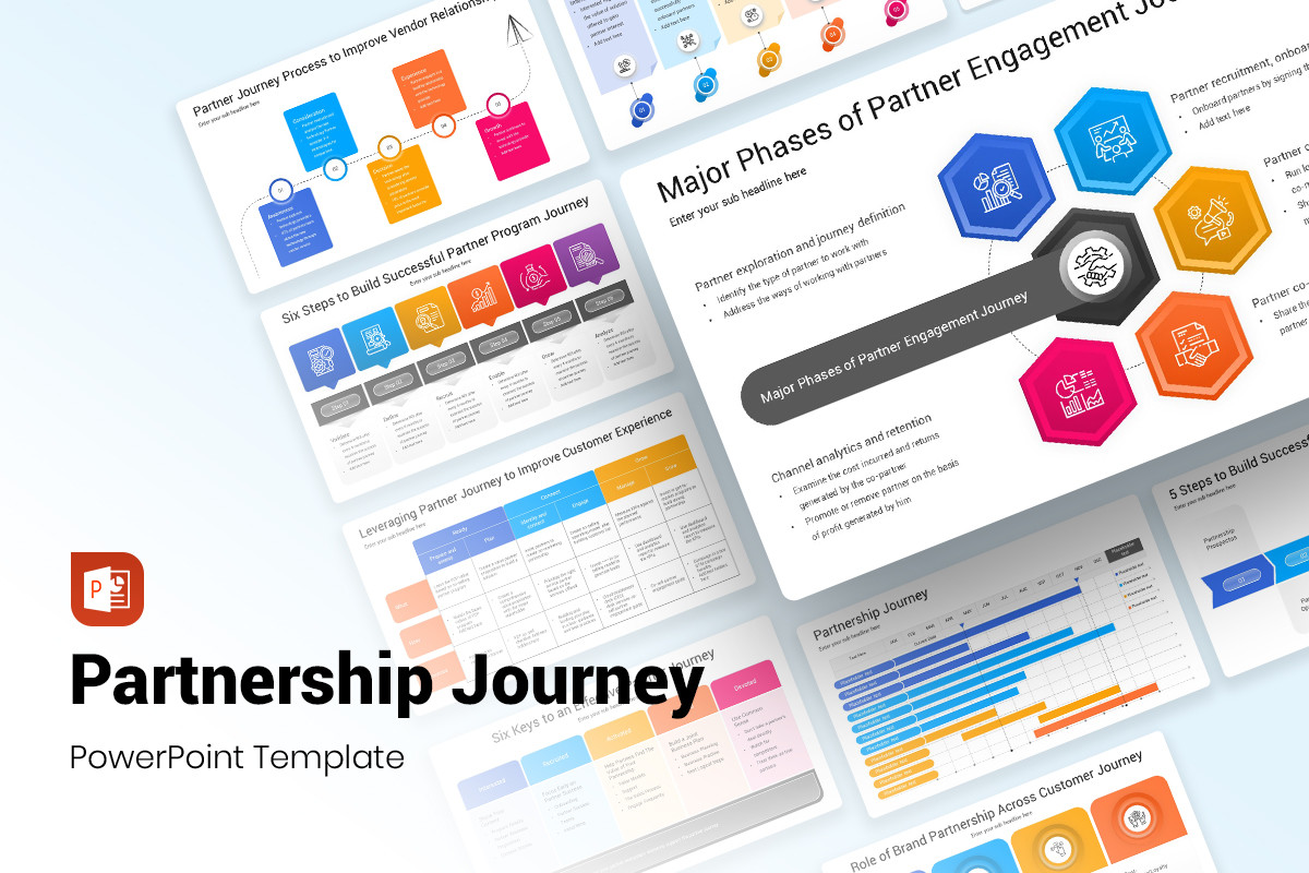 Partnership Journey Presentation PowerPoint Template | Nulivo Market