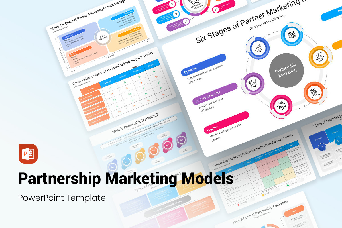 Partnership Marketing Models PowerPoint Template | Nulivo Market