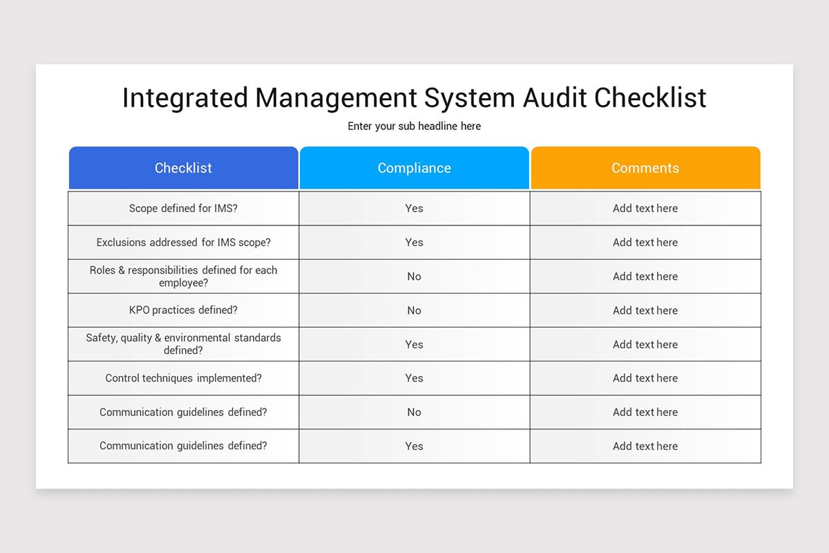Integrated Management System Keynote Template | Nulivo Market