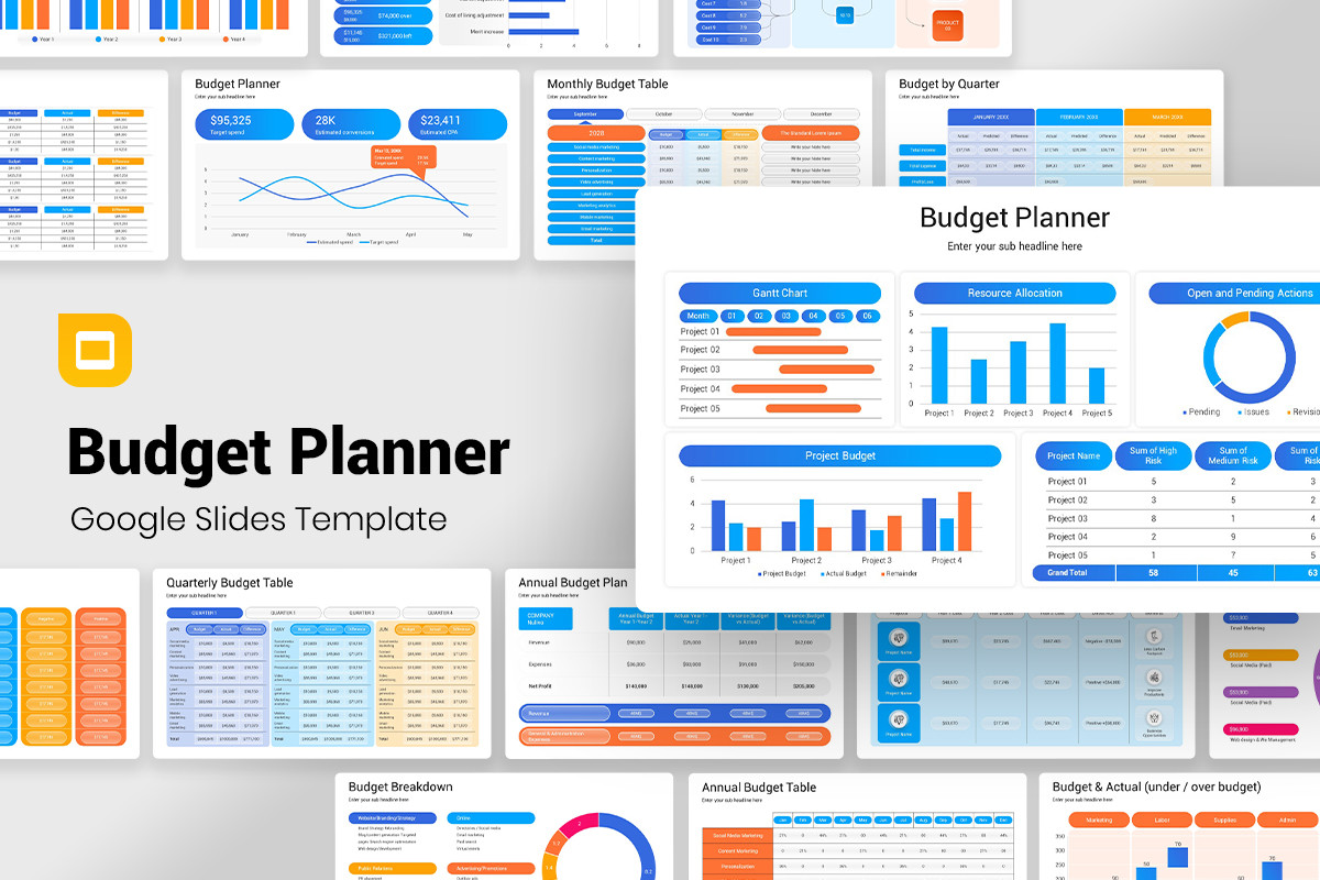 Budget Planner Presentation Google Slides Template | Nulivo Market