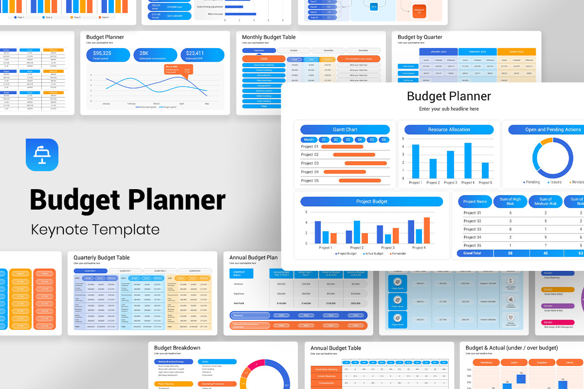 Budget Planner Presentation Keynote Template | Nulivo Market