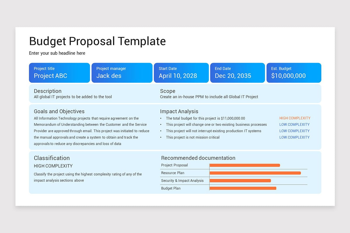 Budget Planner Presentation Keynote Template | Nulivo Market