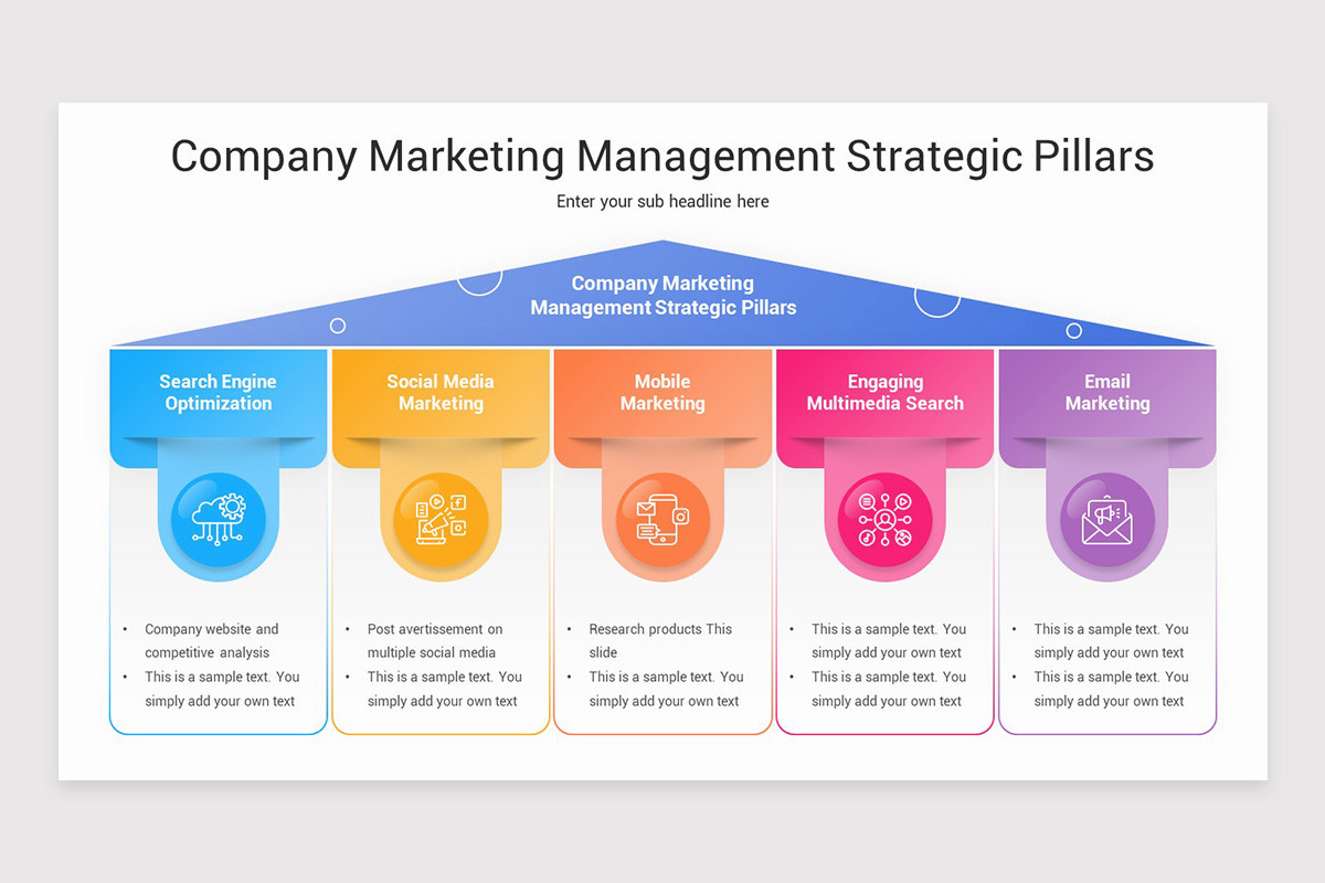 Strategic Pillars Presentation Keynote Template | Nulivo Market
