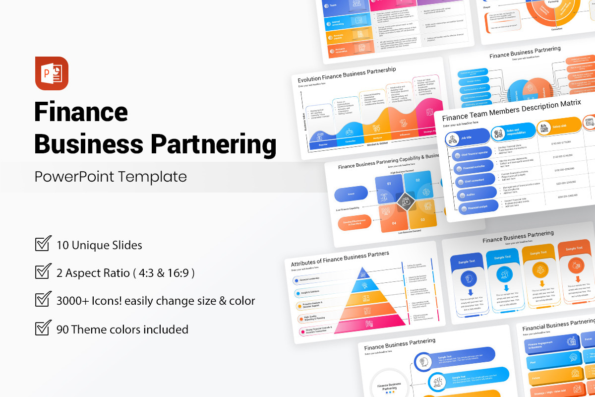 Finance Business Partnering PowerPoint Template | Nulivo Market