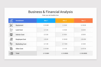 Financial Analysis Presentation Keynote Template | Nulivo Market